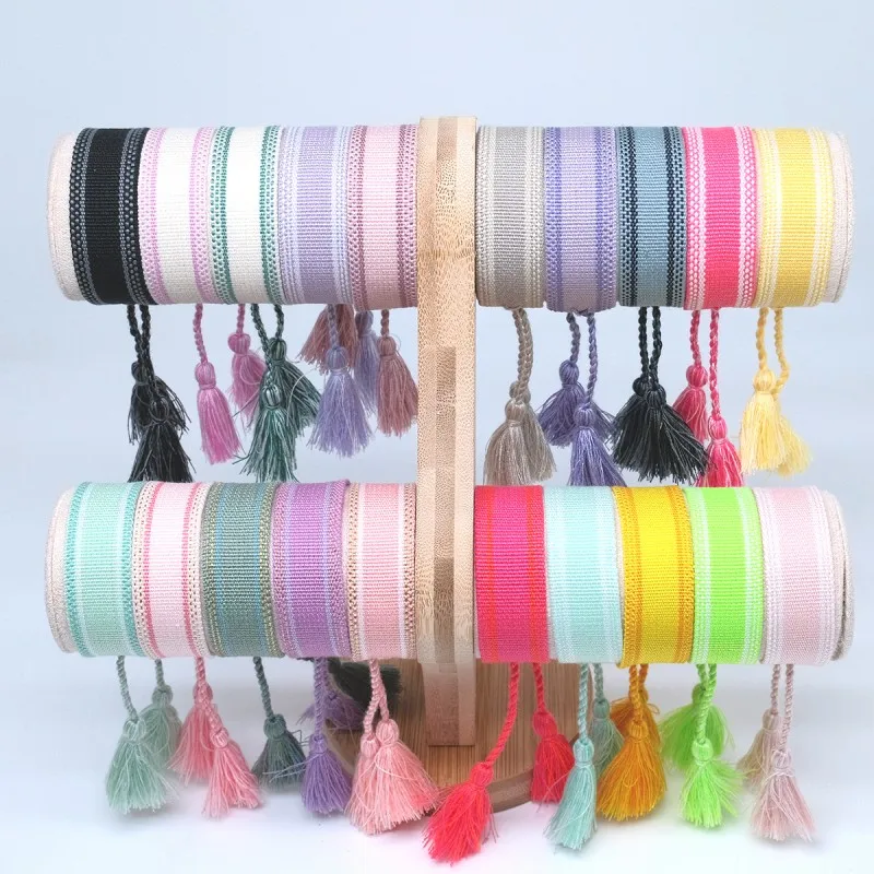 Bohemia-Colorful-Woven-Webbing-Hand-Rope-For-Women-HandmadeTassel ...
