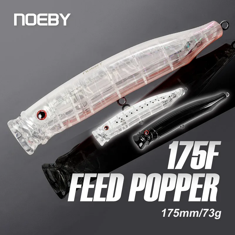 Noeby 3PCS 175mm 73g Feed Popper Fishing Lure Topwater Popper Wobbler ...