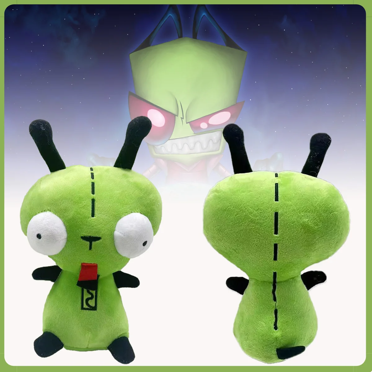 Invader-Zim-Plush-Toy-Green-Dog-Stuffed-Dolls-Anime-Game-Movie-Cartoon ...