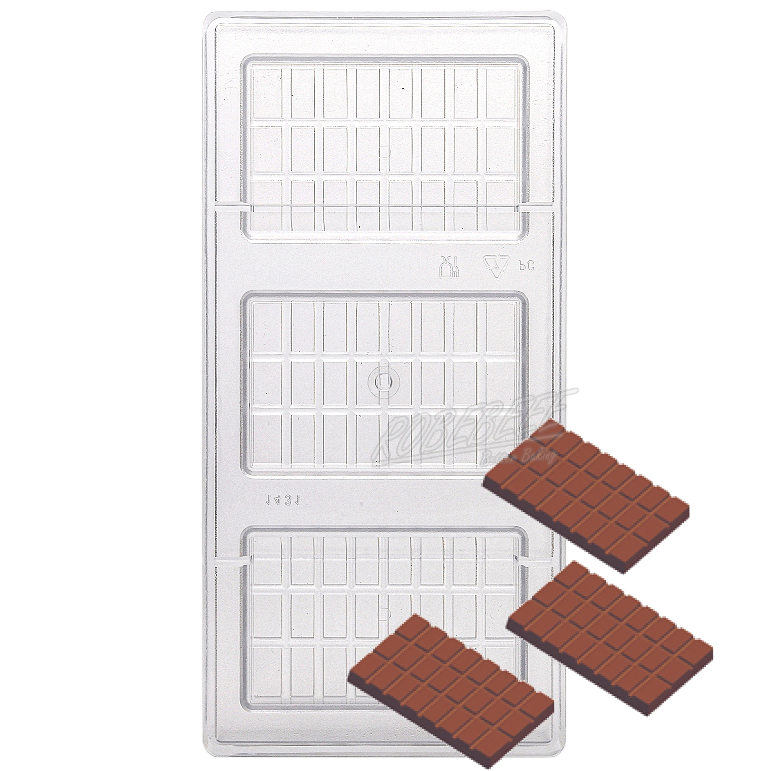 Ret-ngulo-Check-Cube-Forma-Policarbonato-Molde-de-chocolate-doces ...