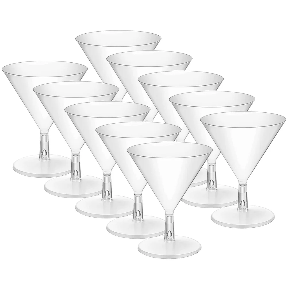 10PCS-8Pcs-ABS-Plastic-Martini-Glasses-Disposable-Cocktail-Cups ...