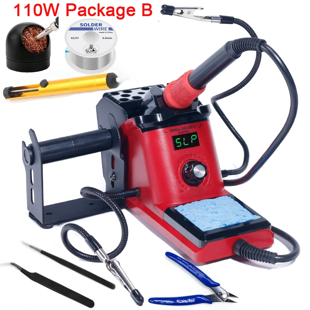 YIHUA-926LED-III-60-110W-Digital-Electric-Soldering-Iron-Kit-Helping ...