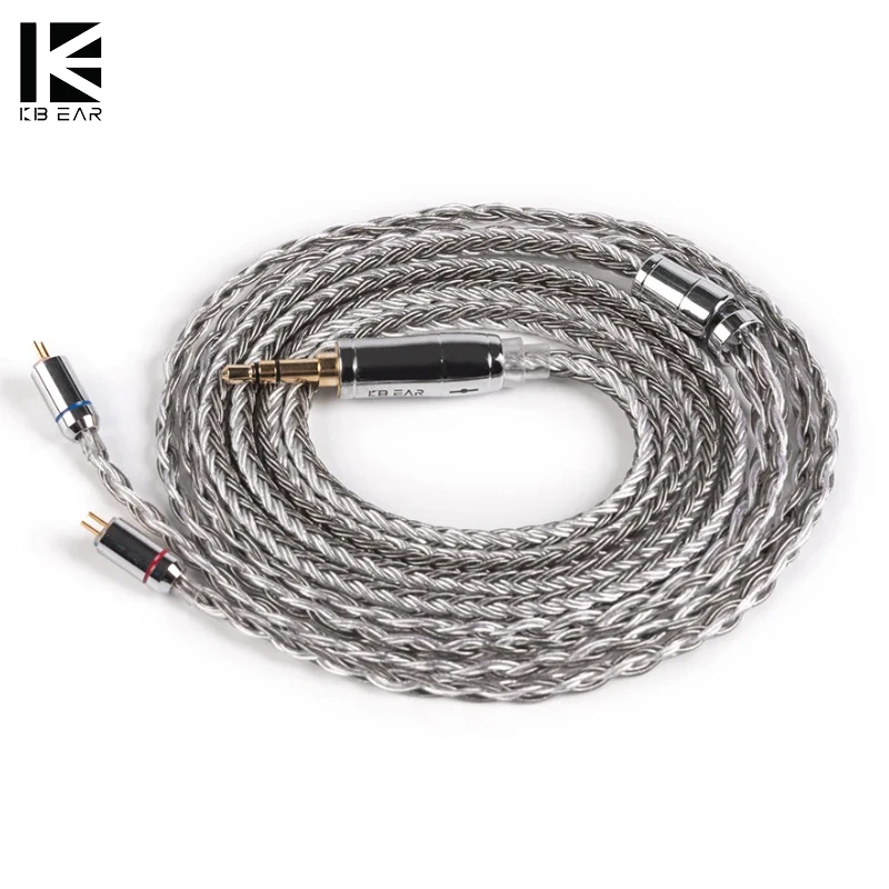 KBEAR-Cable-de-auriculares-balanceado-chapado-en-plata-16-n-cleos-2-5-3 ...