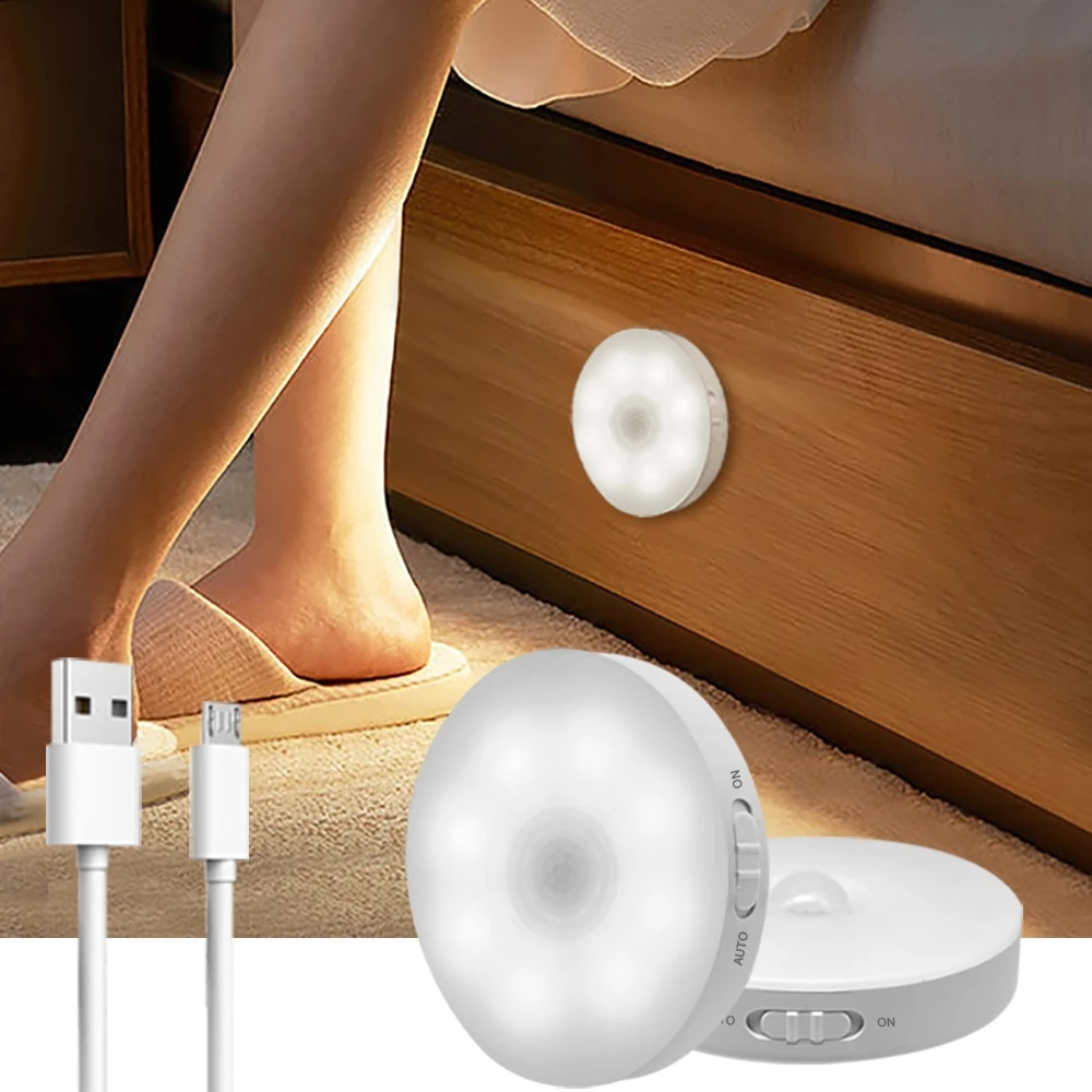 Led Lamp Charging Motion Sensor Closet - 700mah Pir Motion Sensor Led ...