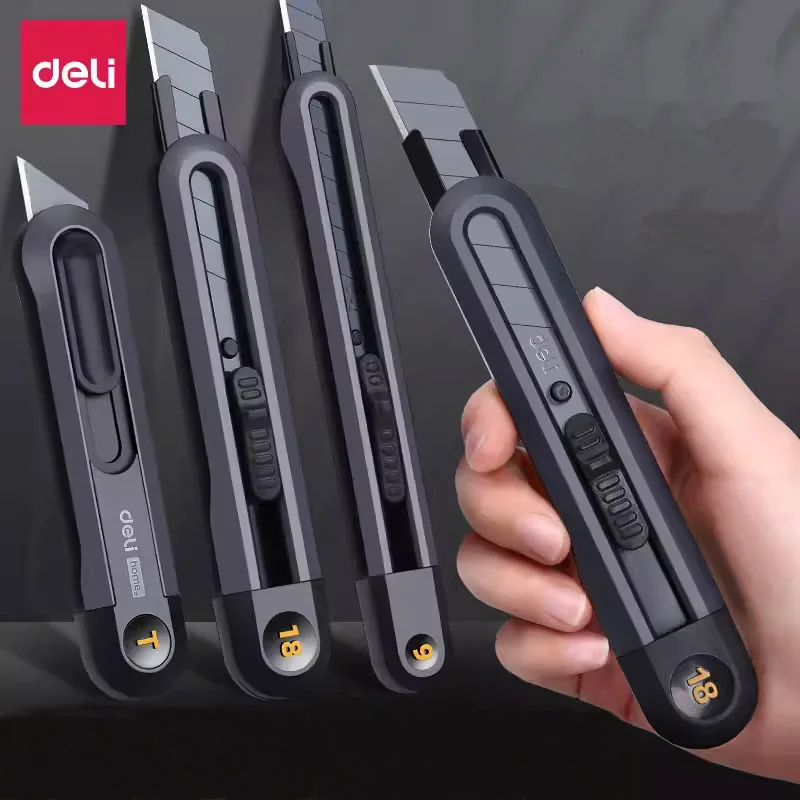 Deli-Black-Sk2-Blade-3-Styles-High-Quality-Tool-Push-Button-Self ...