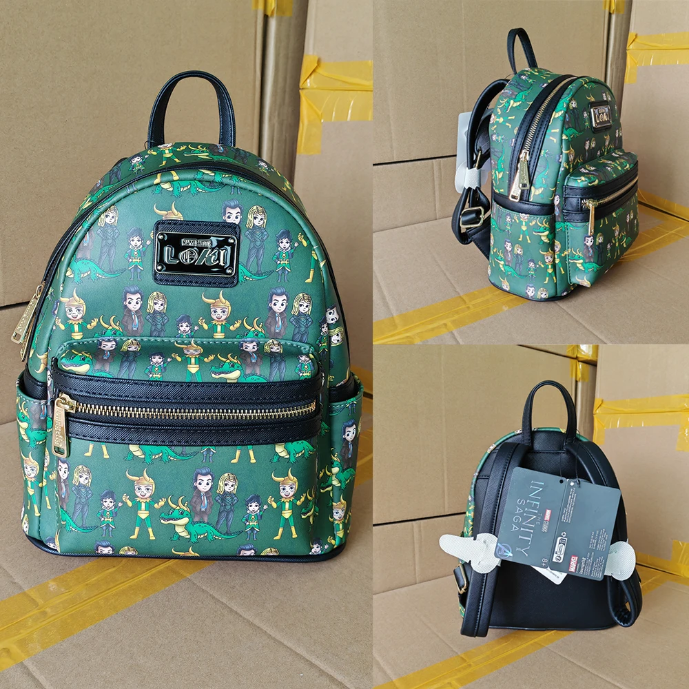 Genuine-Marvel-Loki-Loungefly-Cartoon-Summer-Travel-Backpack-Double ...