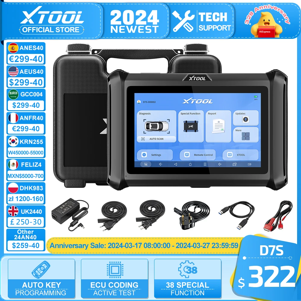 XTOOL-D7S-Auto-Diagnostic-TOOLS-OBD2-Scanner-Code-Reader-Active-Test ...