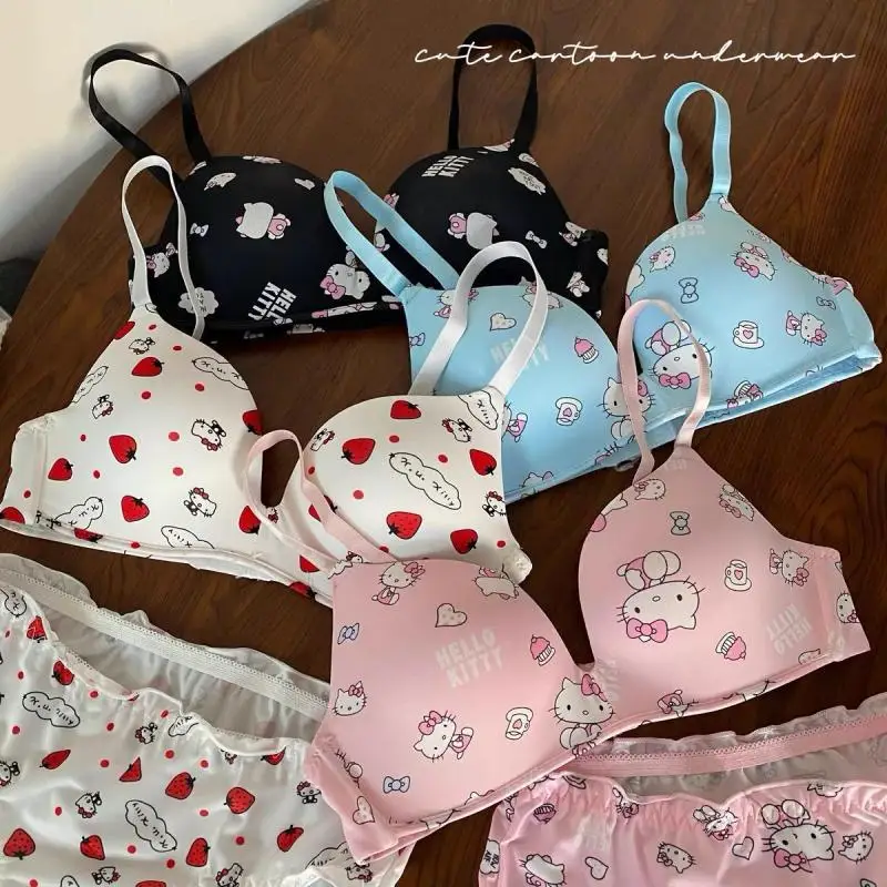 Kawaii-Sanrio-Hello-Kitty-Bra-Underwear-Set-Anime-Print-Small-Size ...