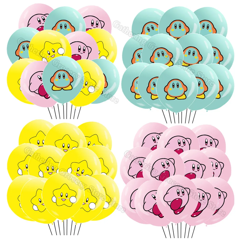 Star-Kirbye-Game-12Pcs-12Inch-Latex-Ballon-Inflate-Globos-DIY-Party ...