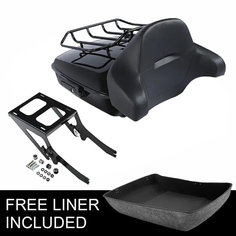 Motorcycle-Chopped-Pack-Trunk-Mount-For-Harley-Tour-Pak-Softail ...