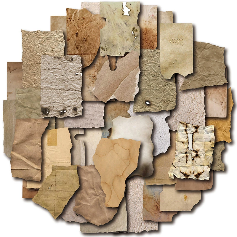 Parchment Material Sticker | Scrapbooking Vintage Craft | Material ...