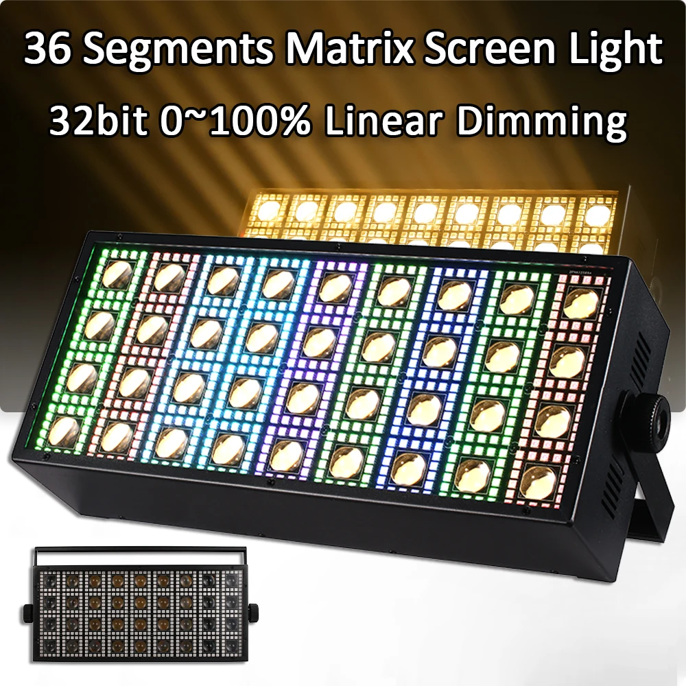 36 Segments Matrix Screen Light Sound/Adjustable speed LED White Flash ...