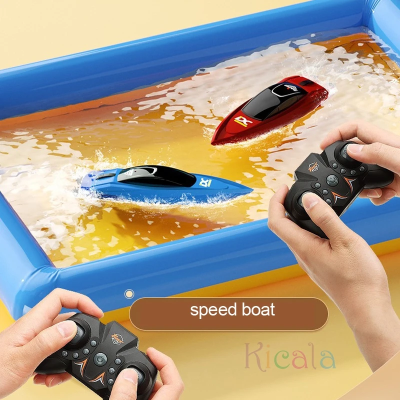 Mini RC Speed Boat: 5km/h Radio Remote Controlled High-Speed Ship with ...