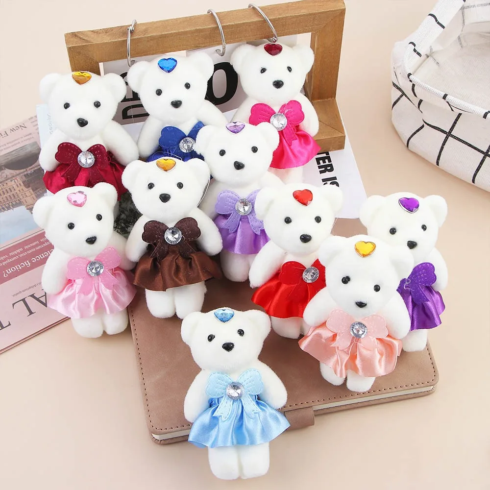 10Pcs-12CM-Mini-Small-Teddy-Bear-Plush-Doll-Cute-Cartoon-Bouquet-Bear ...