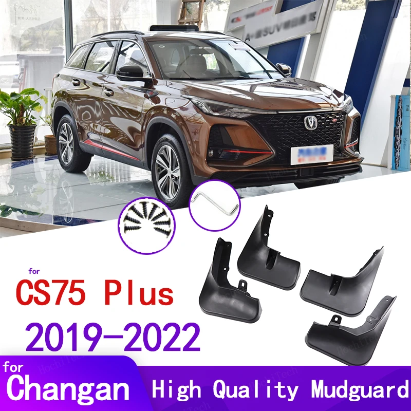 4pcs-Black-Mud-Flaps-For-Changan-CS75-Plus-2019-2022-Mudflaps-Splash ...