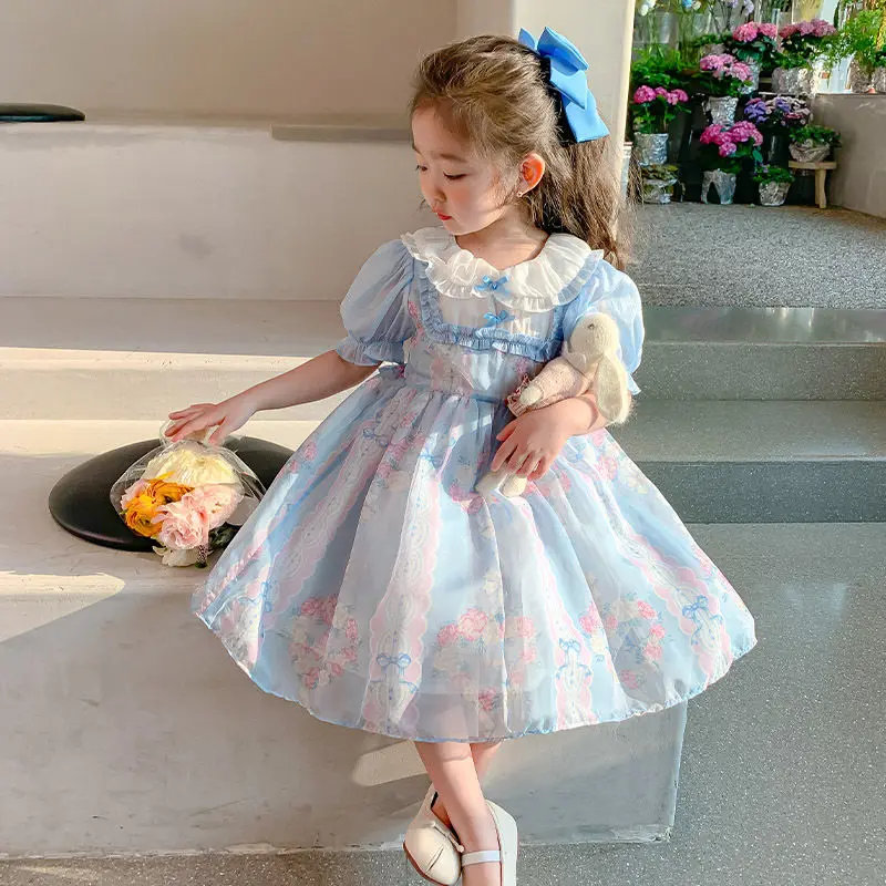 Kids-Cartoon-Gauze-Dress-Clothing-Girls-New-In-Dresses-Lolita-Baby-Summer-Princess-Dress ...