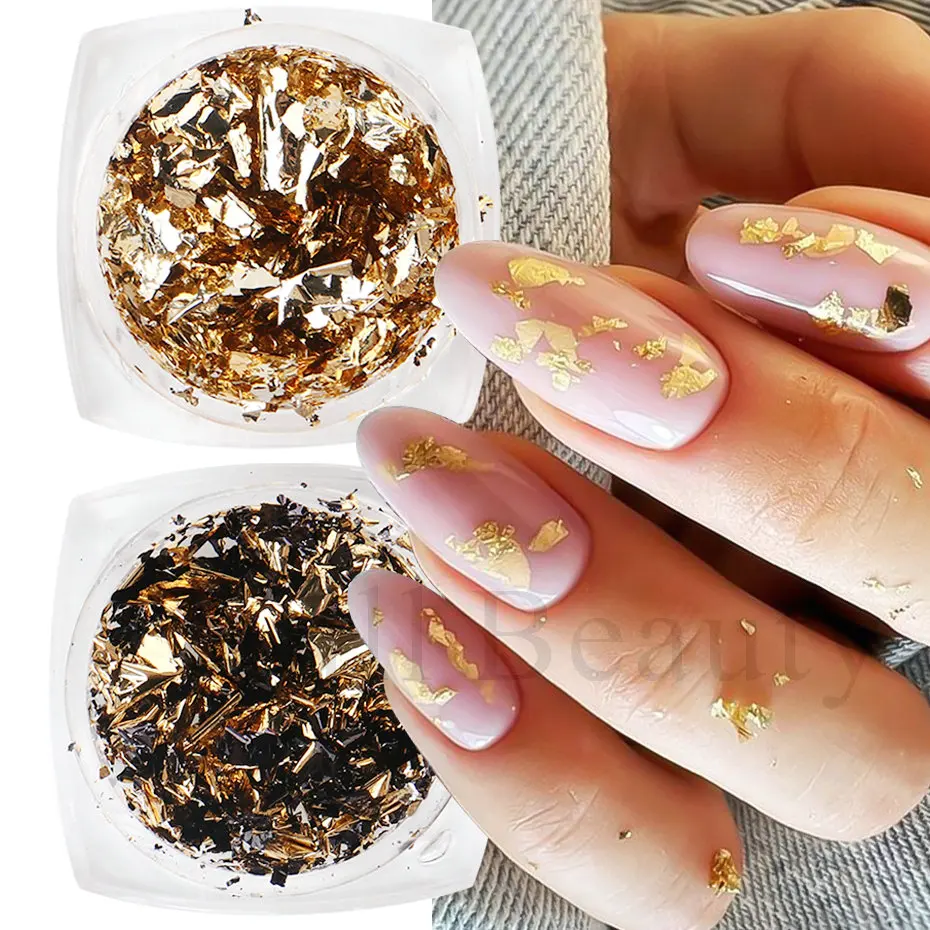 1Box-3D-Irregular-Aluminum-Foil-Glitter-Sequins-For-Nails-Gold-Sliver ...