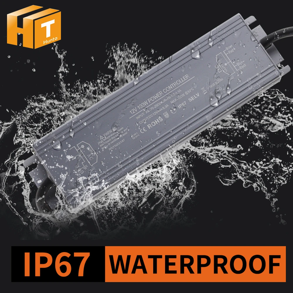 LED Driver DC12V DC24V IP67 Waterproof Lighting Transformers For ...