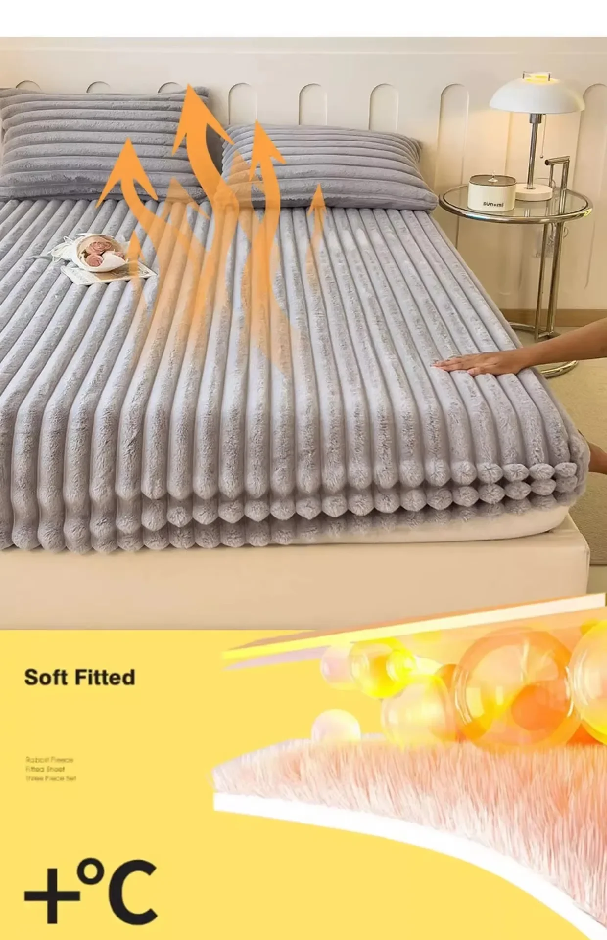 Зимняя теплая бархатная простыня, утолщенная теплая нескользящая защита ...