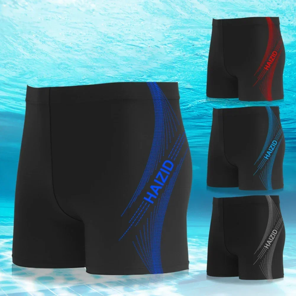 Men-s-Swimming-Trunks-Beach-Shorts-Swim-Boxer-Trunks-With-Drawstring ...