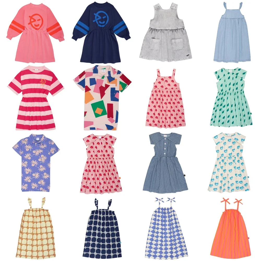Kids-Girls-Dress-New-Wyn-2024-Summer-Fashion-Brand-Plaid-Strip-Cartoon ...