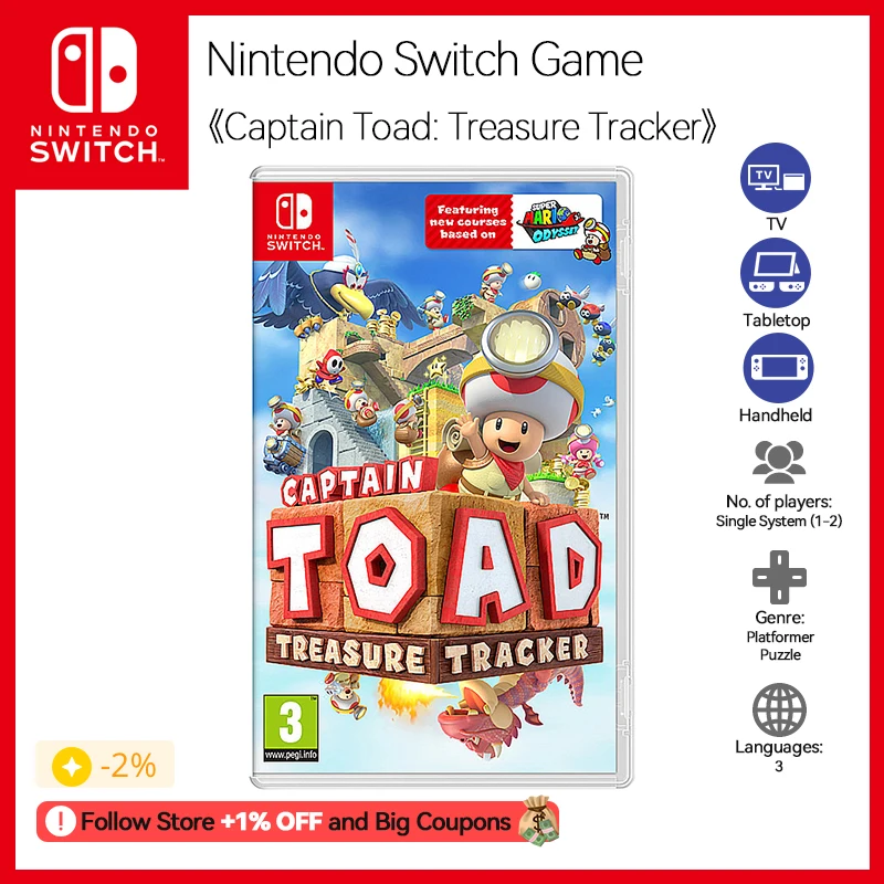 Nintendo Captain Toad: Treasure Tracker switch Game Deals Captain Toad ...