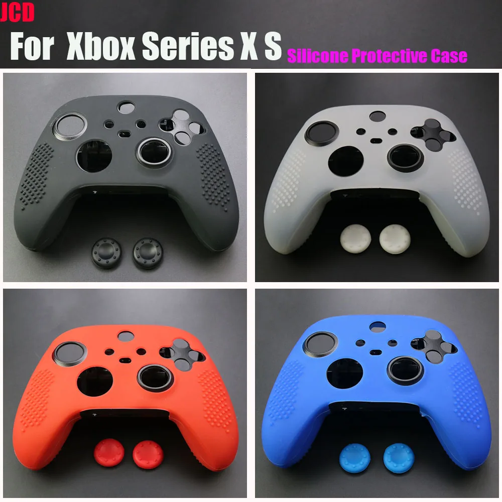 JCD-Anti-slip-Silicone-Rubber-Controller-Cover-Skin-2pcs-Thumb-Grip ...