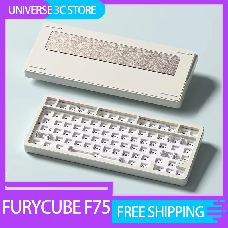 Furycube-F75-Keyboard-Kit-Three-Mode-Rainy-75-Rgb-Aluminium-Keyboard ...