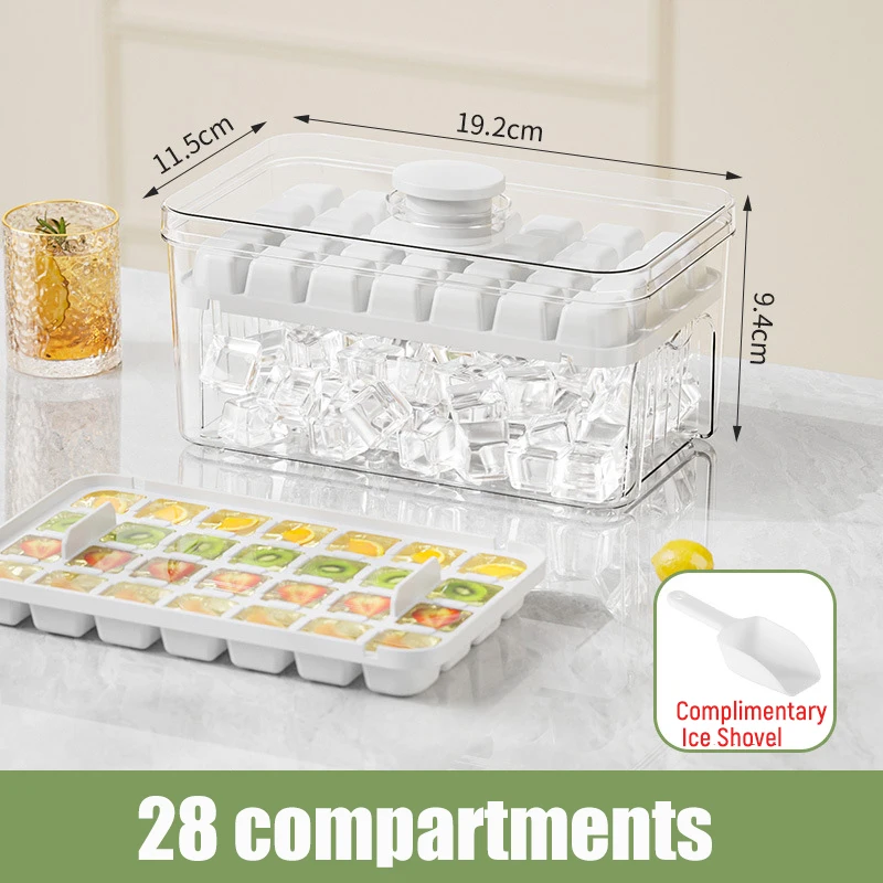 One-touch-Press-Ice-Compartment-Ice-Cube-Molds-Home-Ice-Maker-Box ...
