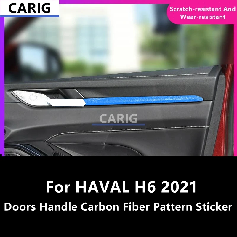 For-HAVAL-H6-2021-Doors-Handle-Carbon-Fiber-Pattern-Sticker-Protective ...