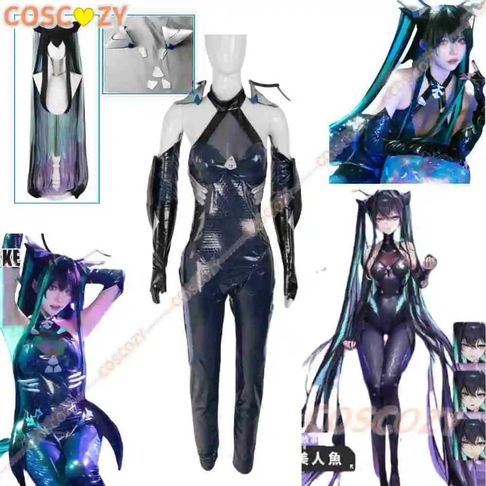 NIKKE The Goddess of Victory Little Mermaid Cosplay Costume Wig PU ...