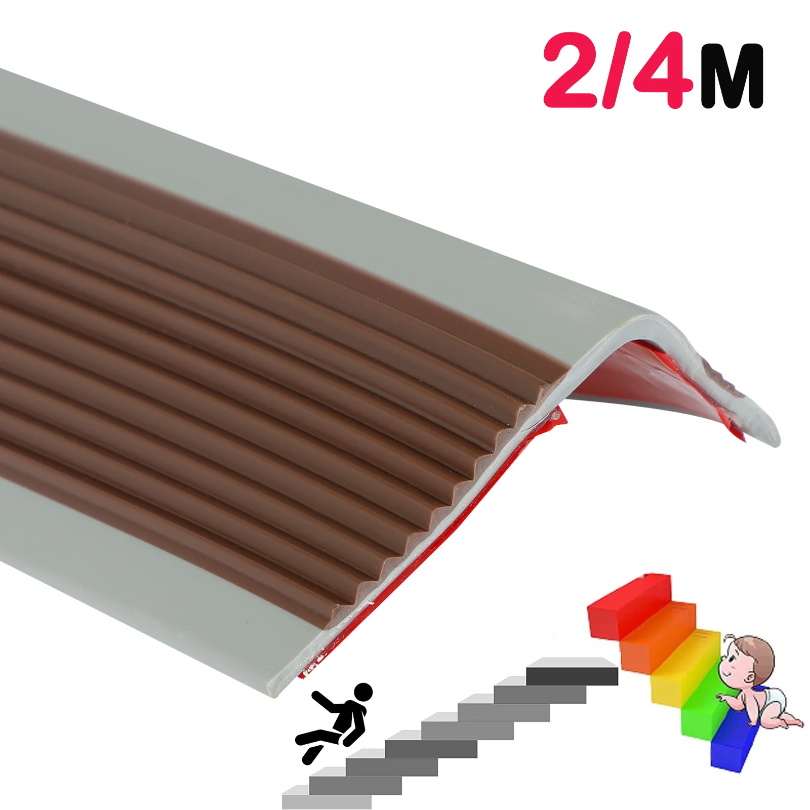 2-4M-Stair-Edge-Guard-L-Shape-Self-adhesive-Waterproof-Non-slip ...