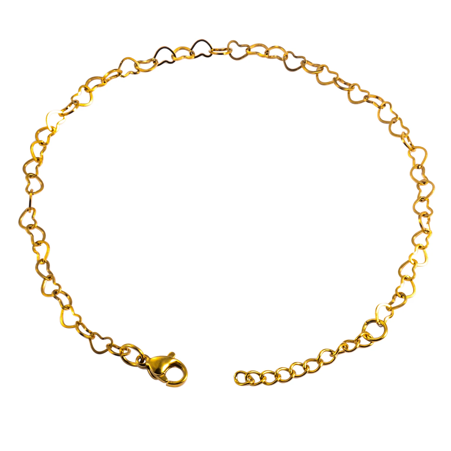 Hollow-Stainless-Steel-Sweet-Cute-Love-Statement-Heart-Chain-Bracelet ...