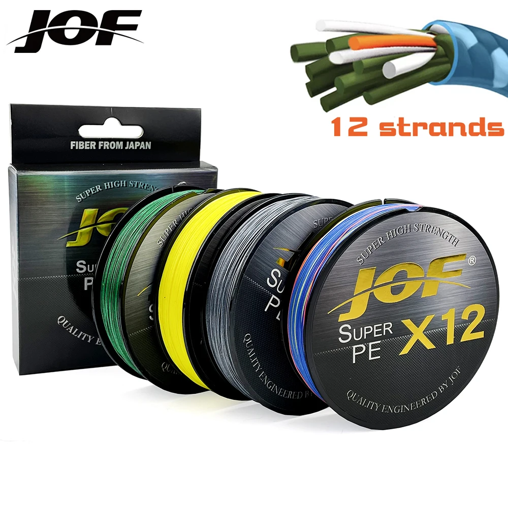 JOF-Stronger-More-Durable-12-Strands-Fishing-Line-Braided-Multifilament ...