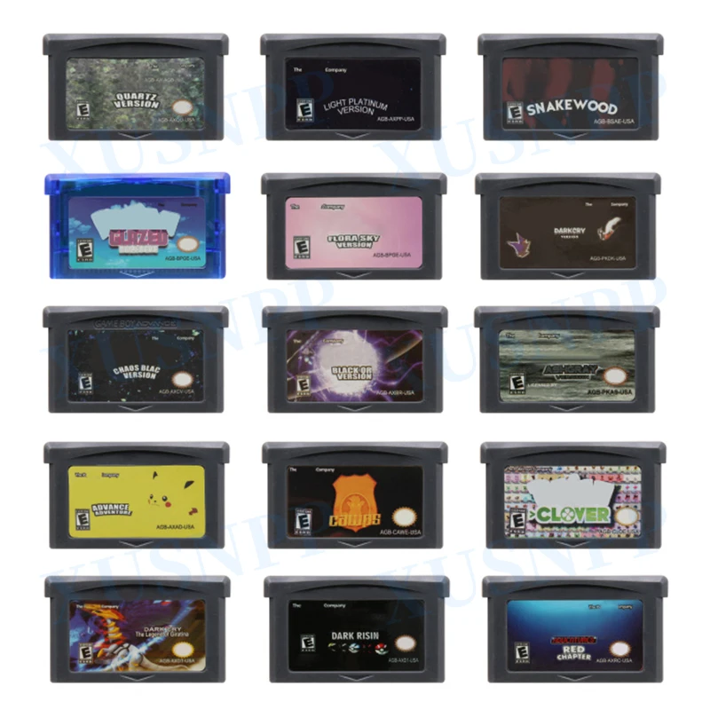 Para gba ds 2ds 3ds ndsl 32 bit cartões de jogo de vídeo cartões de ...