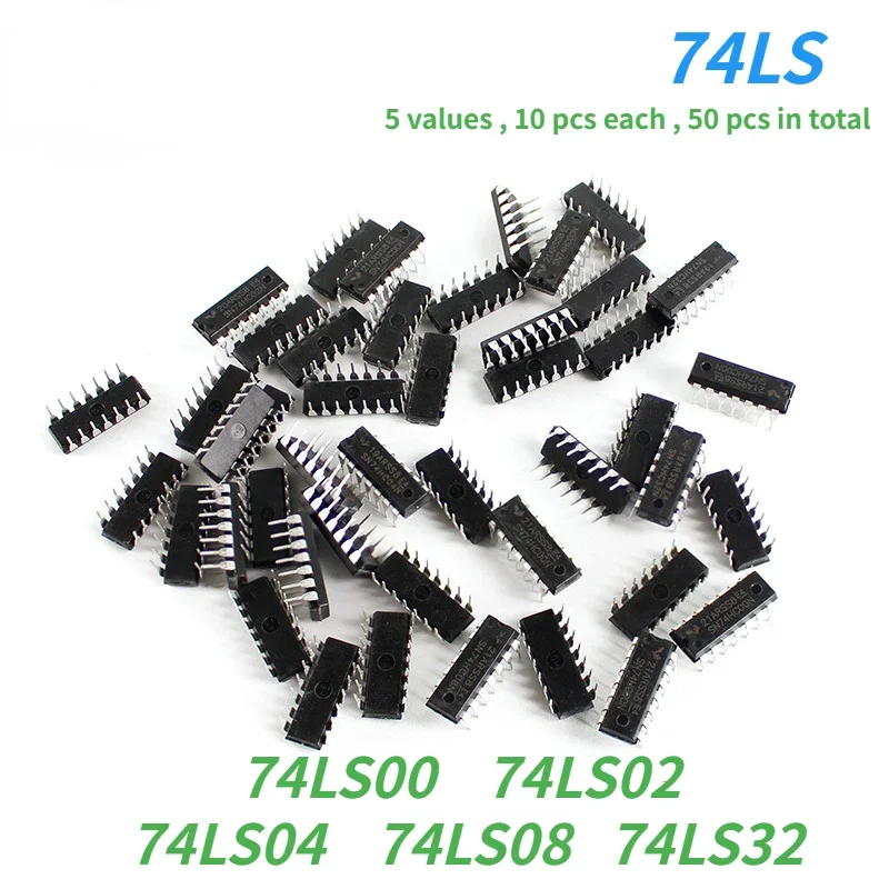 50PCS-Lot-Integrated-Circuit-Logic-IC-Assortment-Kit-74HC00-74LS00 ...