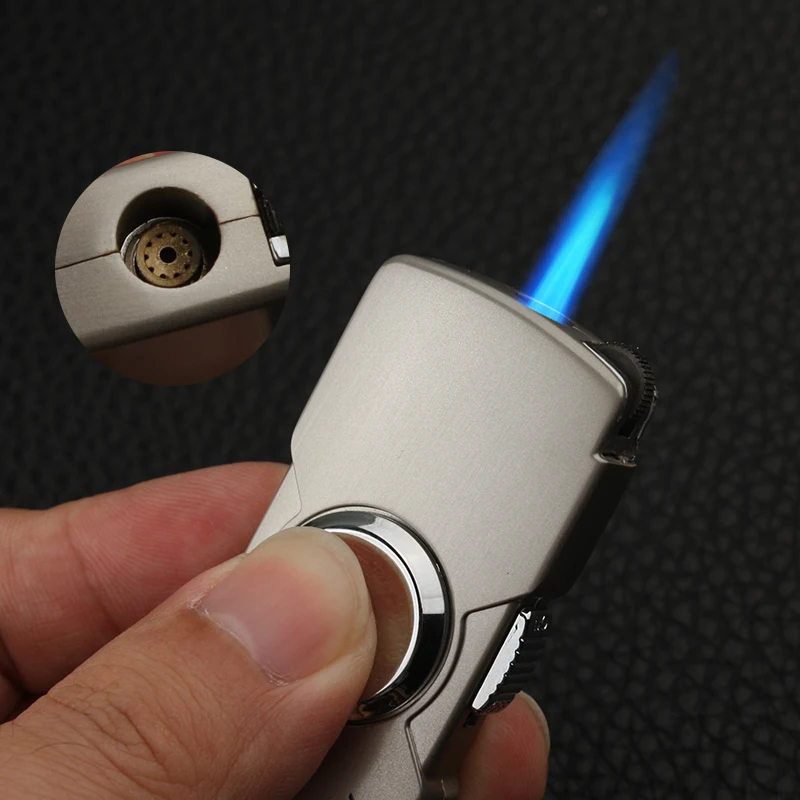 Creative-Fingertip-Spinner-Lighter-Butane-Gas-Windproof-Cigarette ...