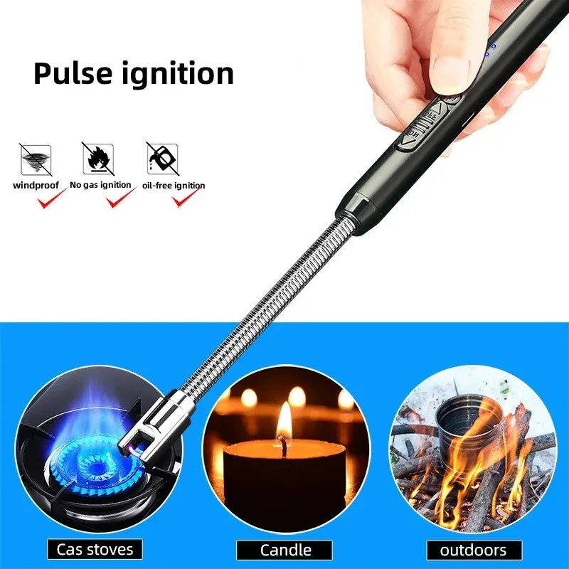 Plasma-USB-Rechargeable-Pulse-Arc-Lighter-Flameless-Kitchen-and-Outdoor ...