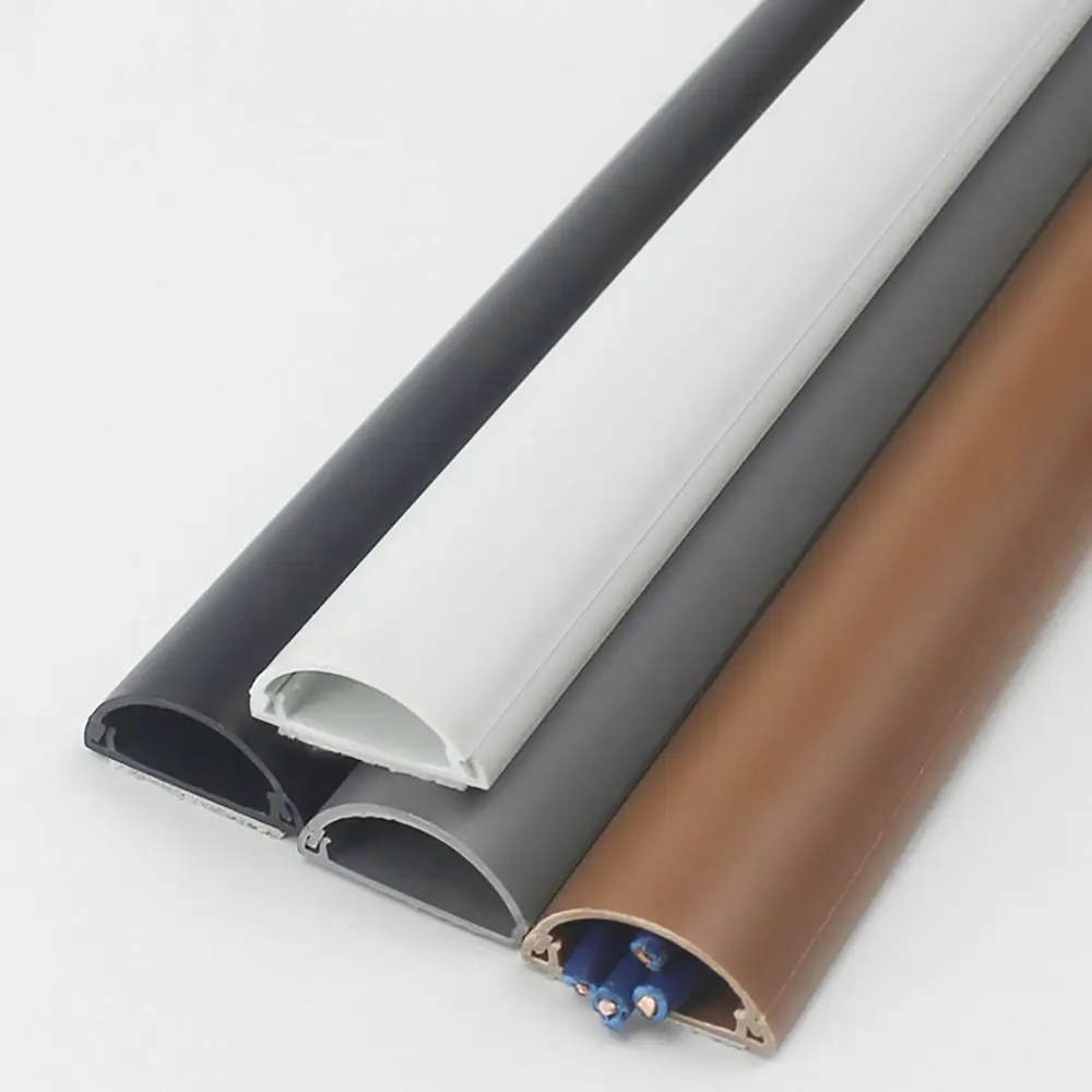 Arc-Slot-Floor-Cord-Cover-Self-Adhesive-Cord-Protector-Extension-Wiring ...