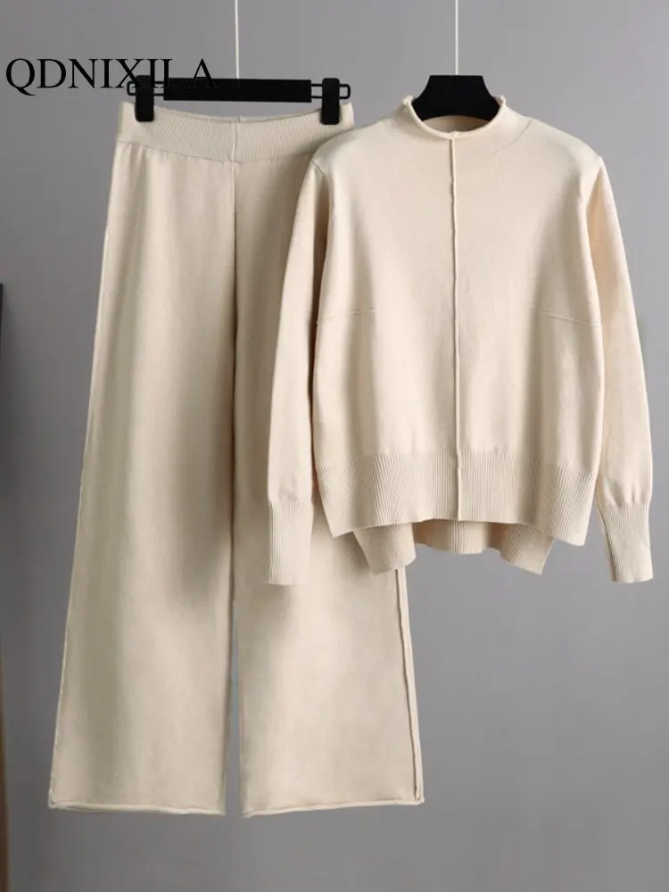 Elegante-Damen-Sets-Pullover-zweiteiliges-Set-f-r-Frauen-Herbst-Winter ...