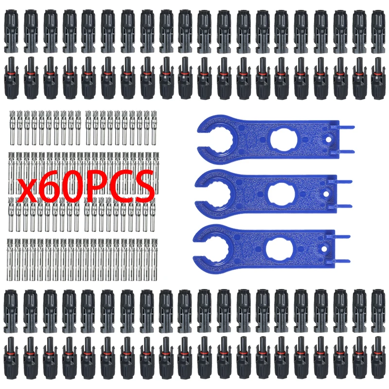 Free-shipping-200-100-40-20-10-Pcs-DC-Solar-Connector-1000V30A-Panel ...