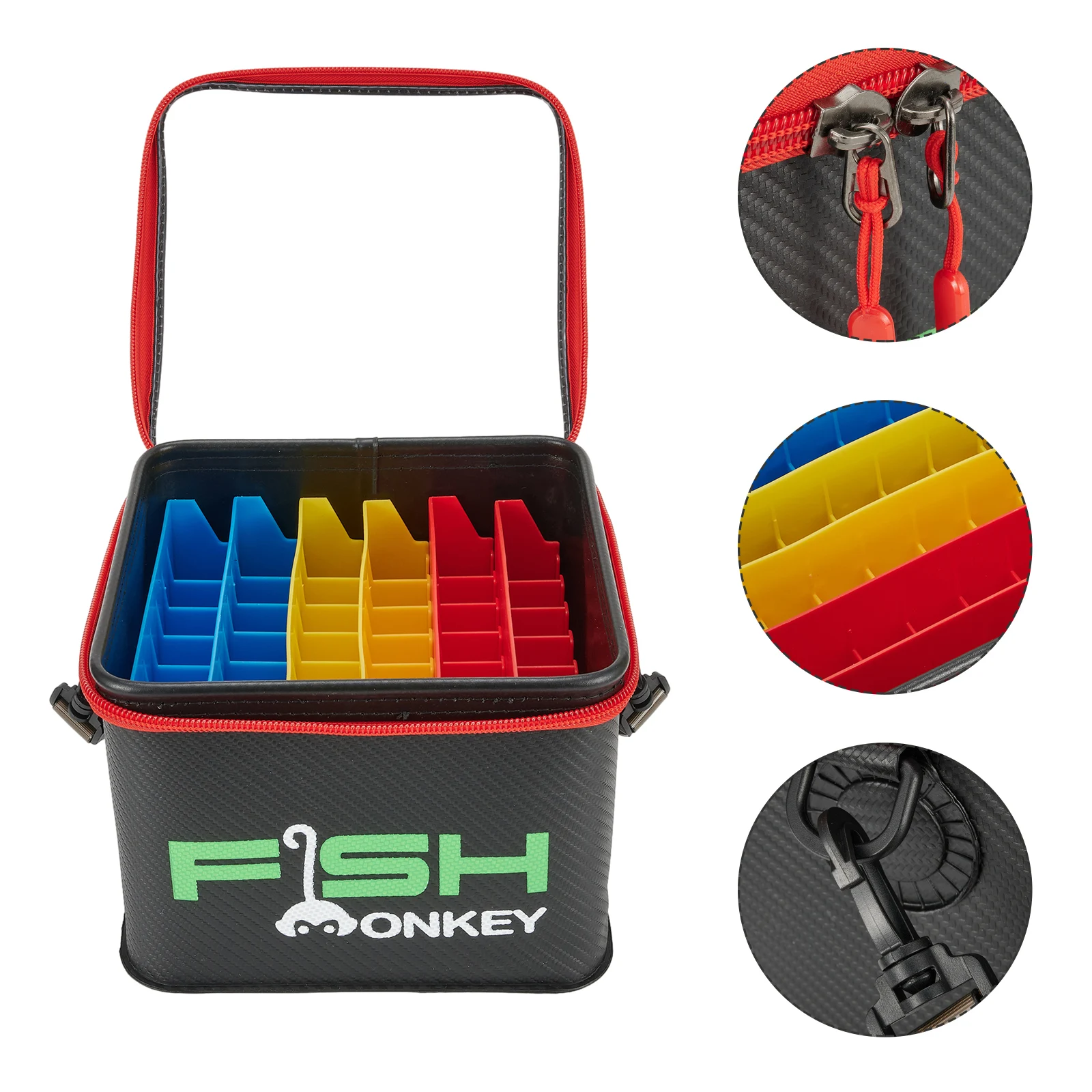Outdoor-Fishing-Lure-Tackle-Storage-Bucket-Portable-EVA-48-Slot-Squid ...