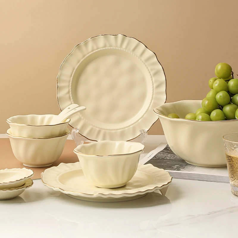 Irregular-Shape-Dinner-Plates-Nordic-Style-Plates-Ceramic-Soup-Bowl ...