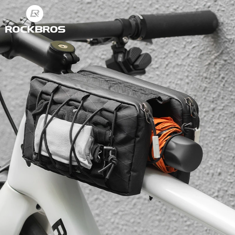 ROCKBROS-Bicycle-Upper-Tube-Bag-1L-Capacity-Drawstring-Storage-Double ...