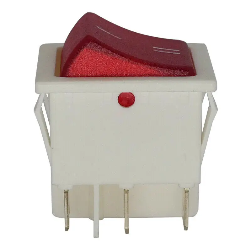82-XX-8-6-pin-2-position-Red-Lamp-White-Push-Button-Switch-16A-250V ...