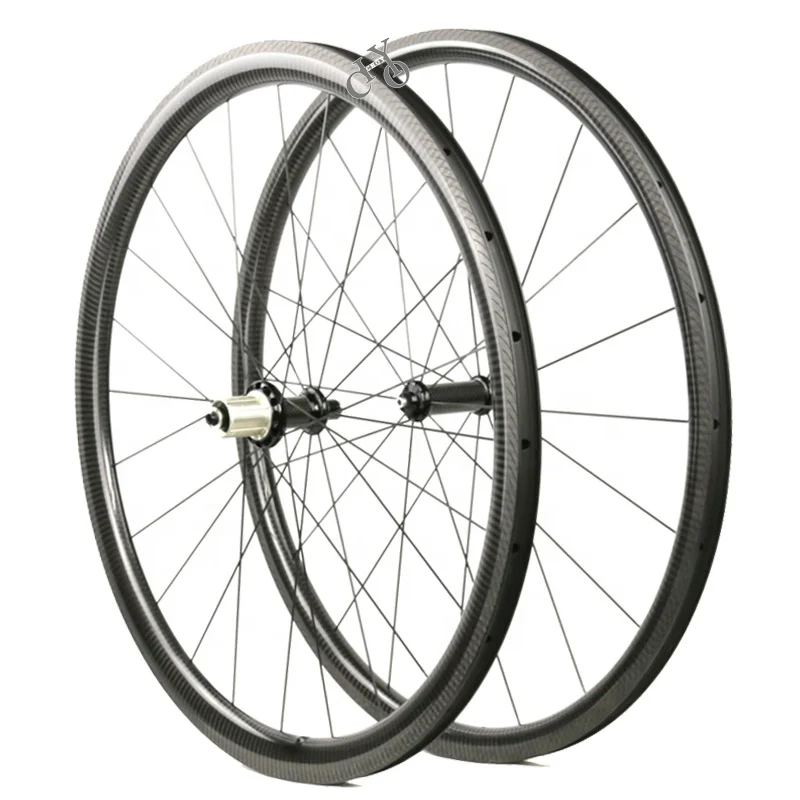 38mm Road Bicycle Wheelset 25mm Width Carbon Wheelset 700c Rim Brake ...