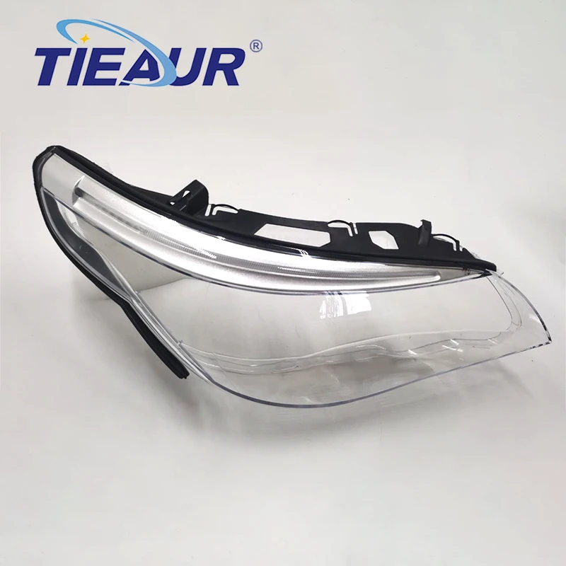 Car Headlamp Shade Headlight Clear Lens Shell Cover Fit For BMW E60 E61 ...