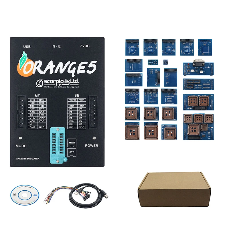 Newest V1.36 Orange5 Full Adapter Orange 5 ECU Programmer V1.34 Hardware+Enhanced Function ...