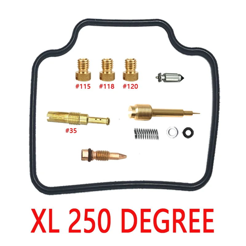HONDA XL 250 DEGREE XL250 Motorcycle Carburetor Repair Kit 1991-1995 ...