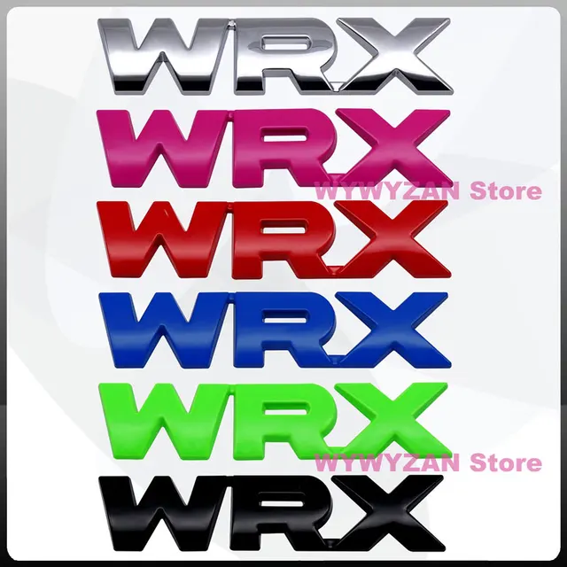 Subaru Wrx Logo Wrx Emblem Metall Karosserie Aufkleber Fahrzeug Vorne